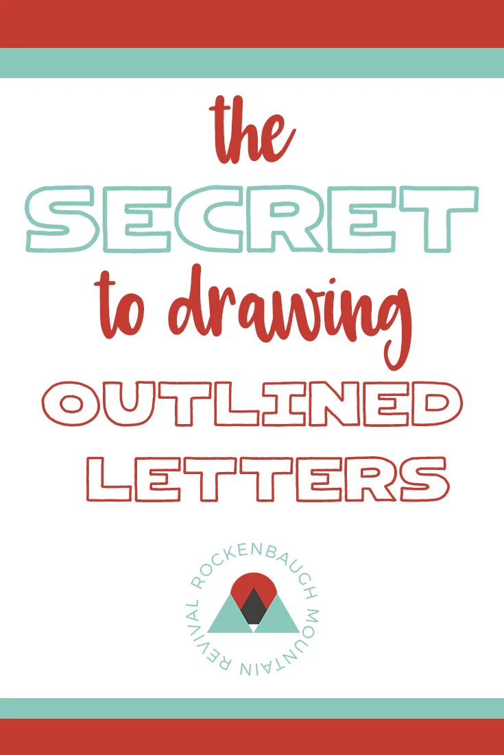 The Secret to Drawing Outlined Letters For Bible Journaling — t.His ...