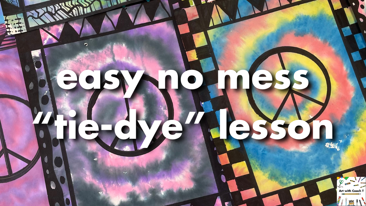 "Tie-Dye" Peace Sign Lesson — Art with Coach T