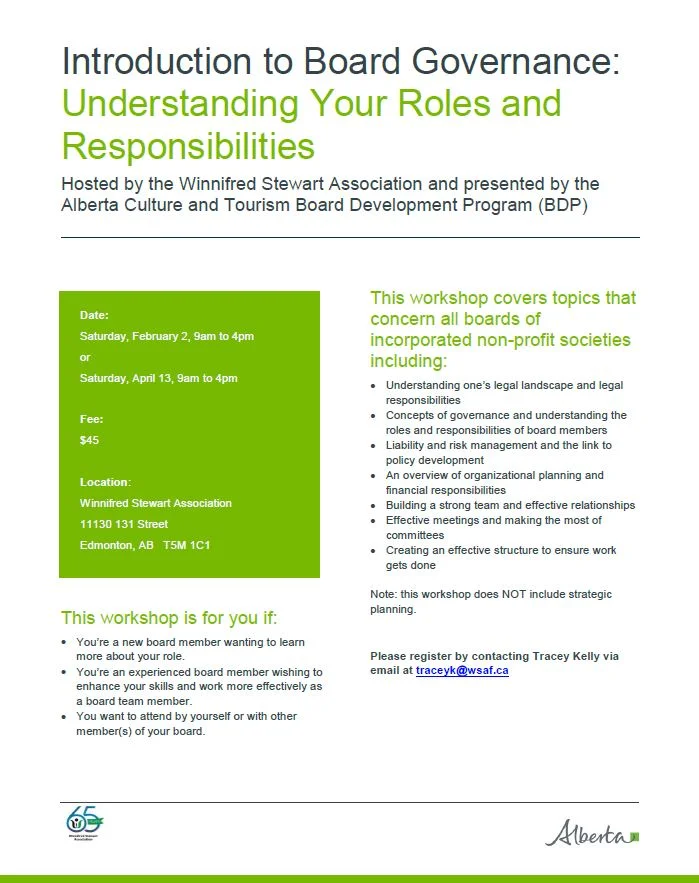 Introduction to Board Governance — Winnifred Stewart