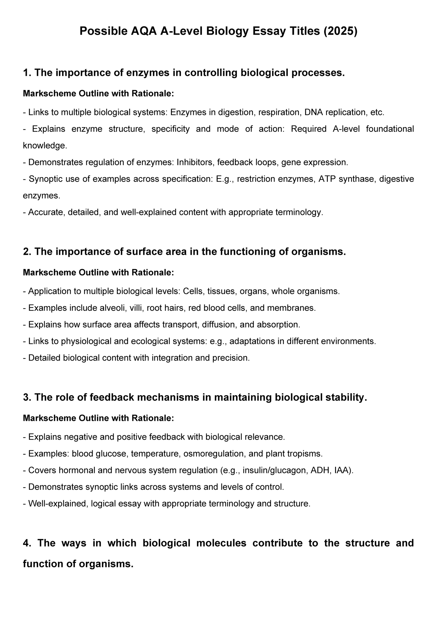AQA — A level Biology Revision Resources (free) — Online A level ...