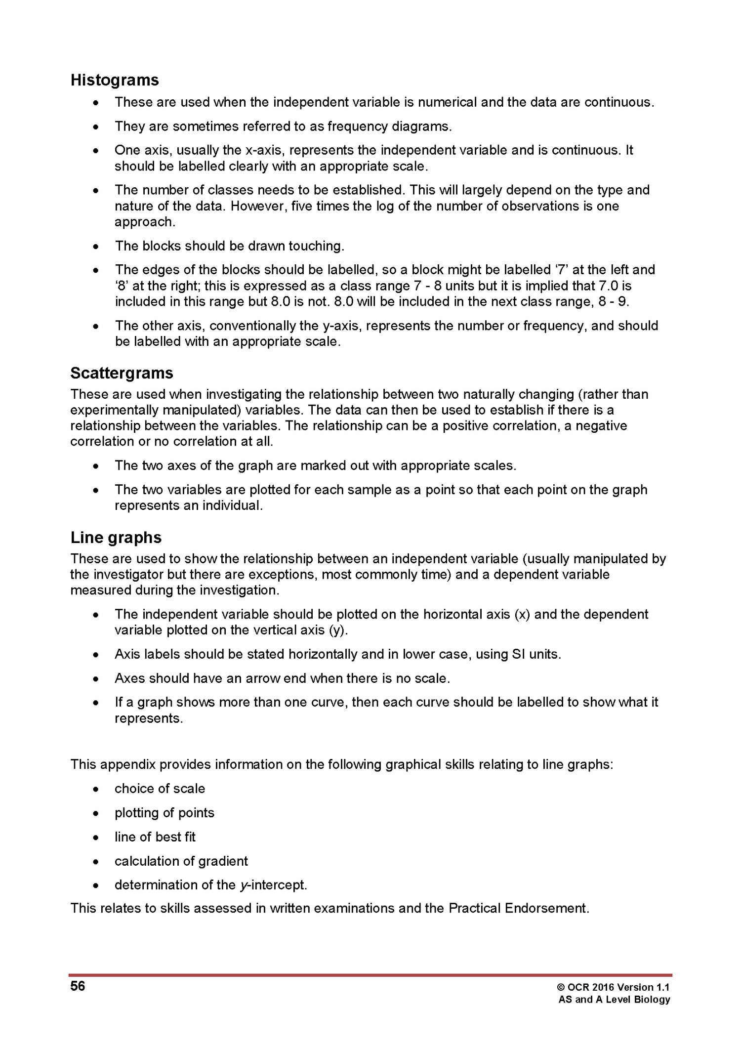 How to do Tables and Graphs - terrific guidance from Exam Boards for A ...