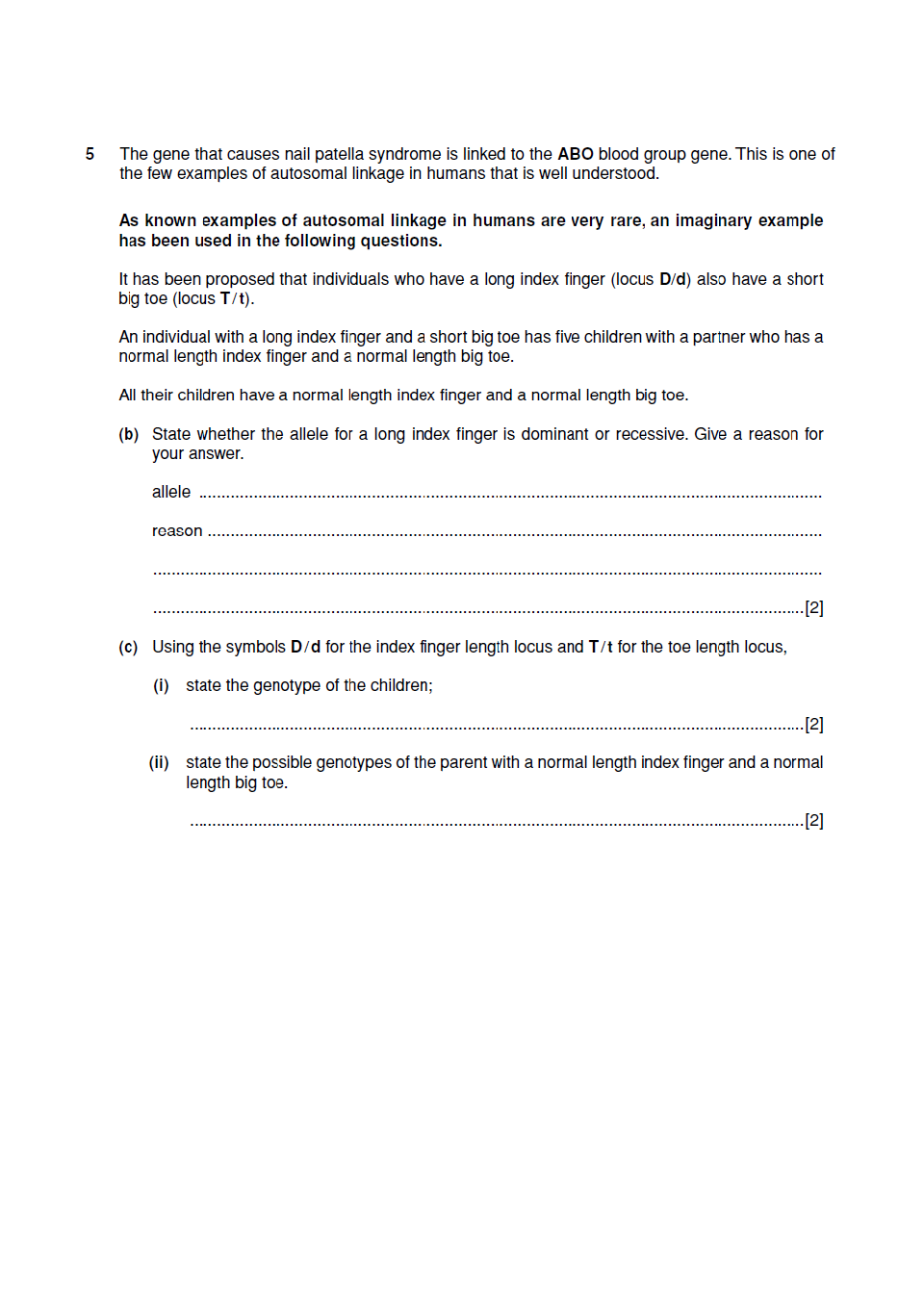 Autosomal linkage and Chi-squared ... Only for the brave ! A-level ...