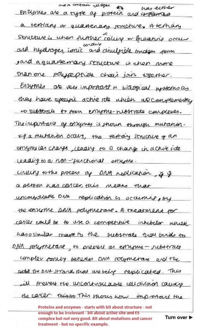 Example AQA Paper 3 Extended Essay — Online A level Biology Tutor