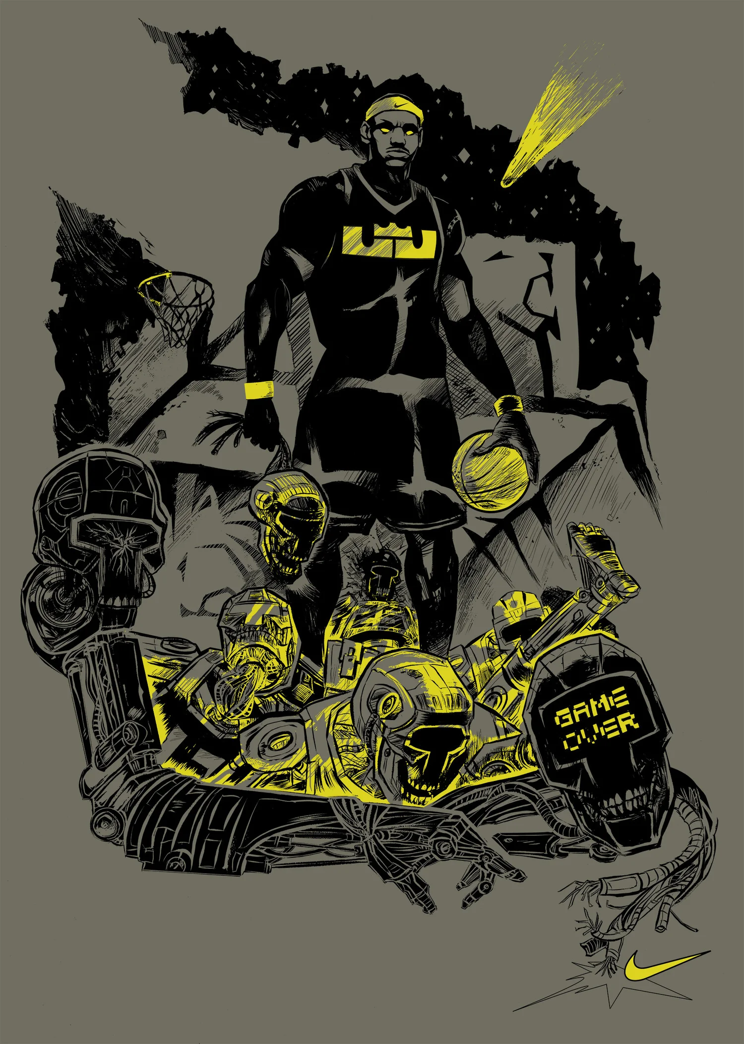 Lebron James Superhero Wallpaper