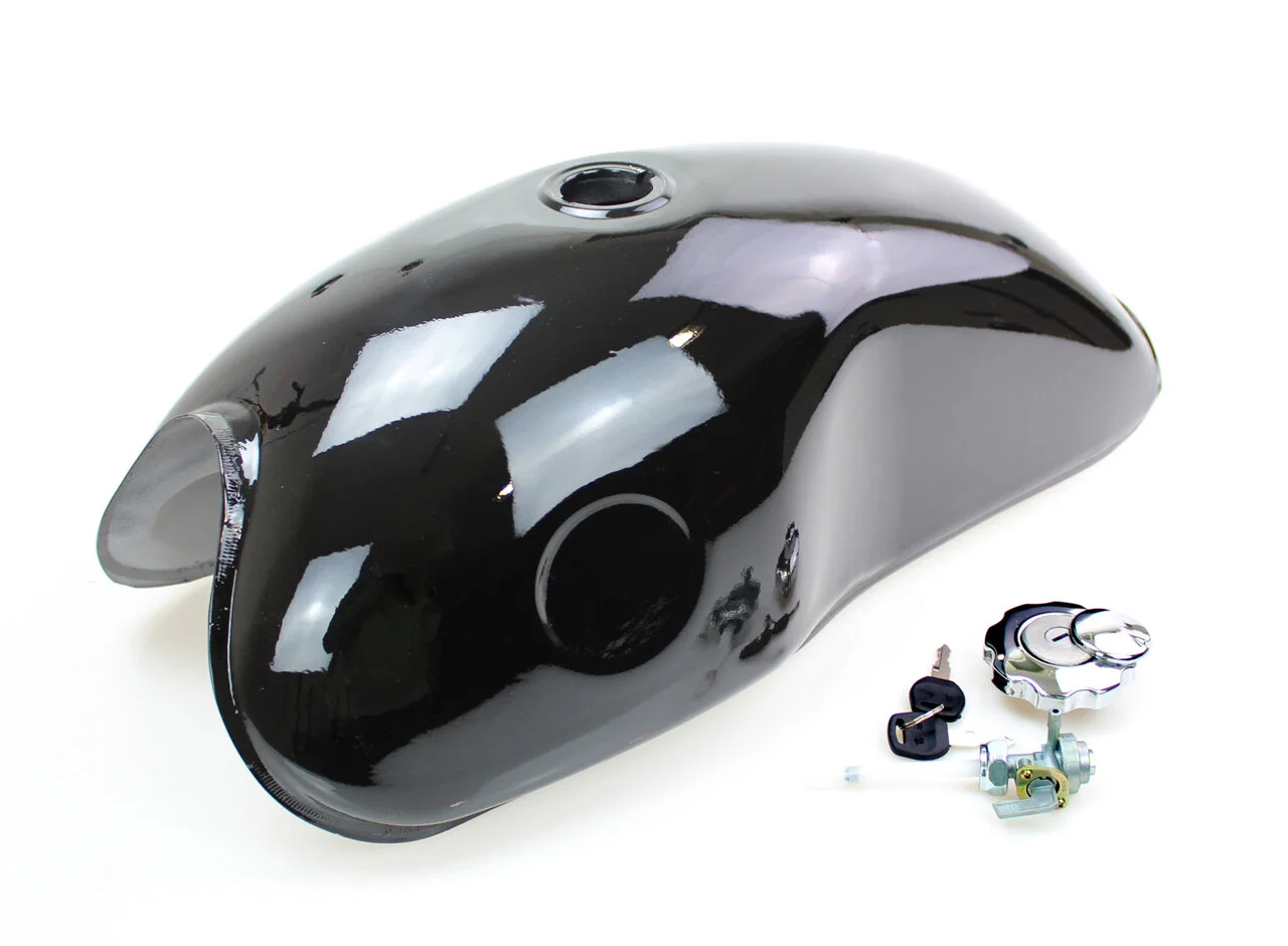 Cafe Racer FUEL TANK BENELLI-Style painted gloss black — MEISTER ...