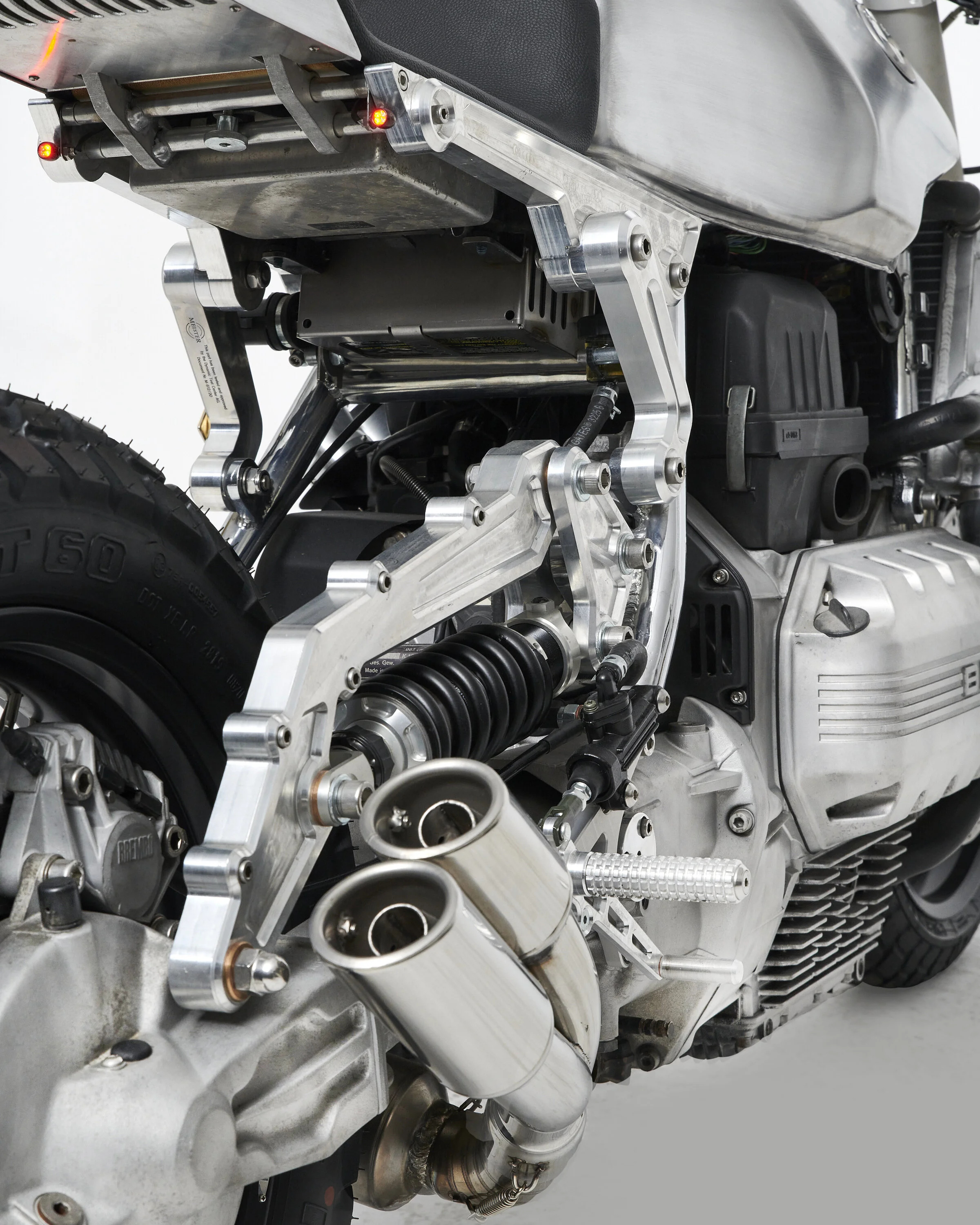 Frame + Rearsets + Suspension platform CNC kit BMW K75 K100 K1100 ...