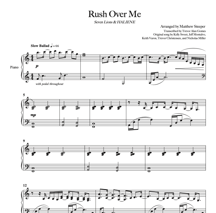 All Of Me Chorus Sheet Music
