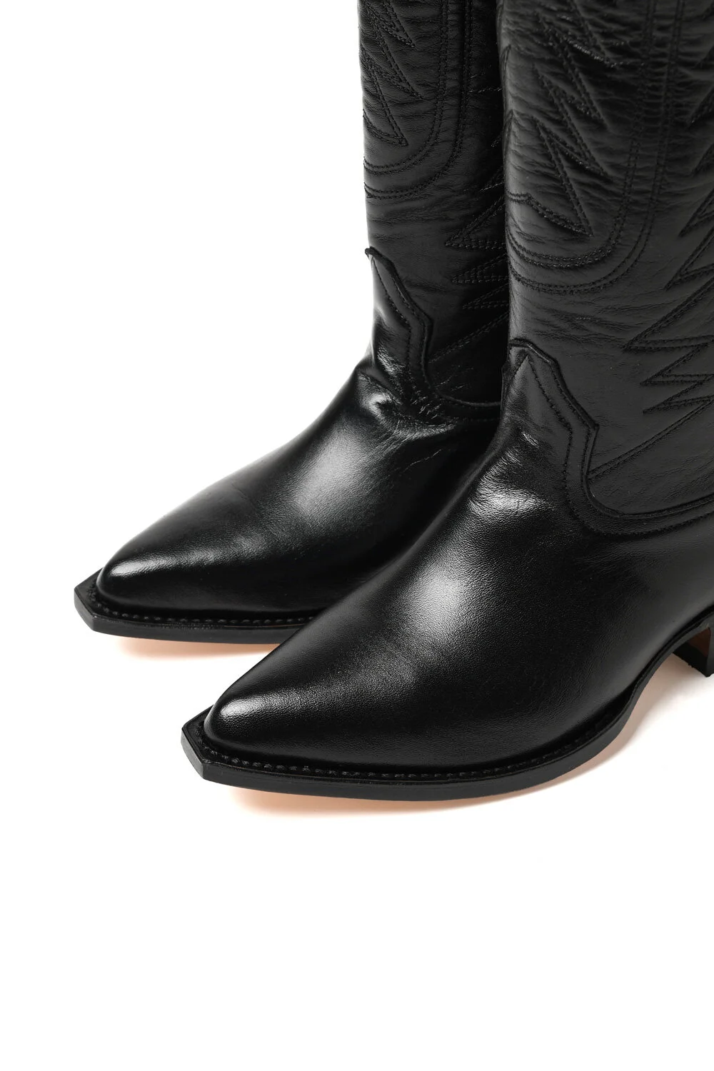 Black Mexican Cowboy Boots