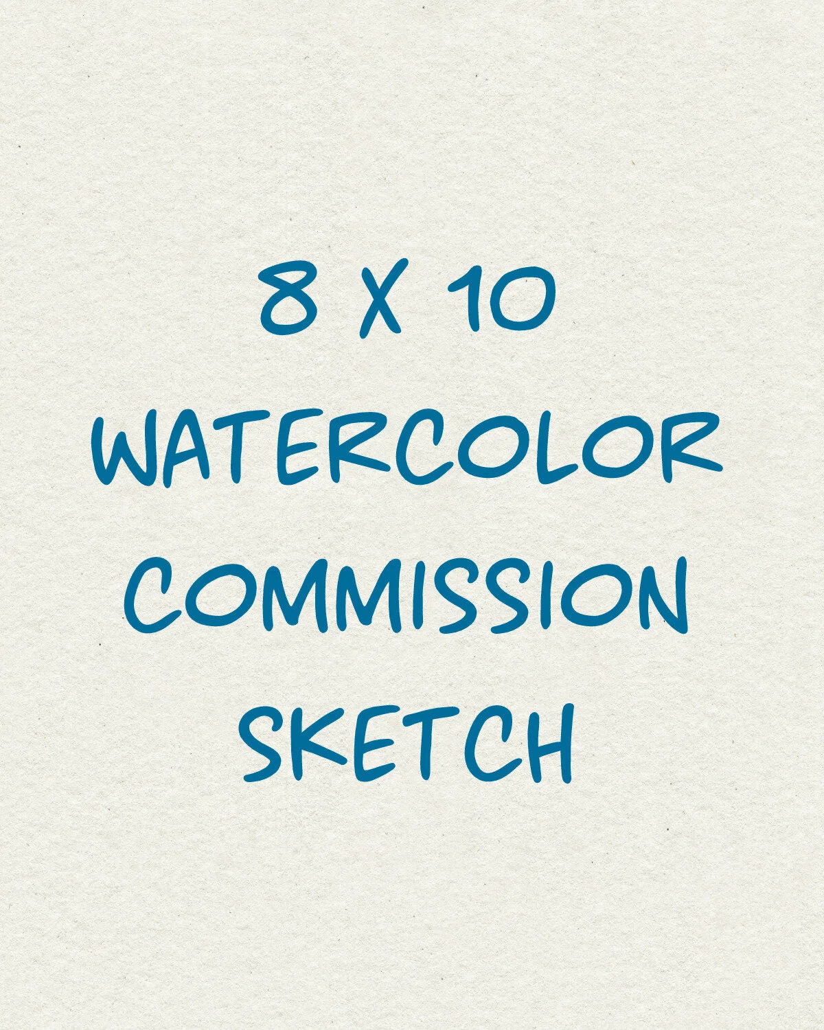 COMMISSION: 8x10 Watercolor Sketch — Ron Chan