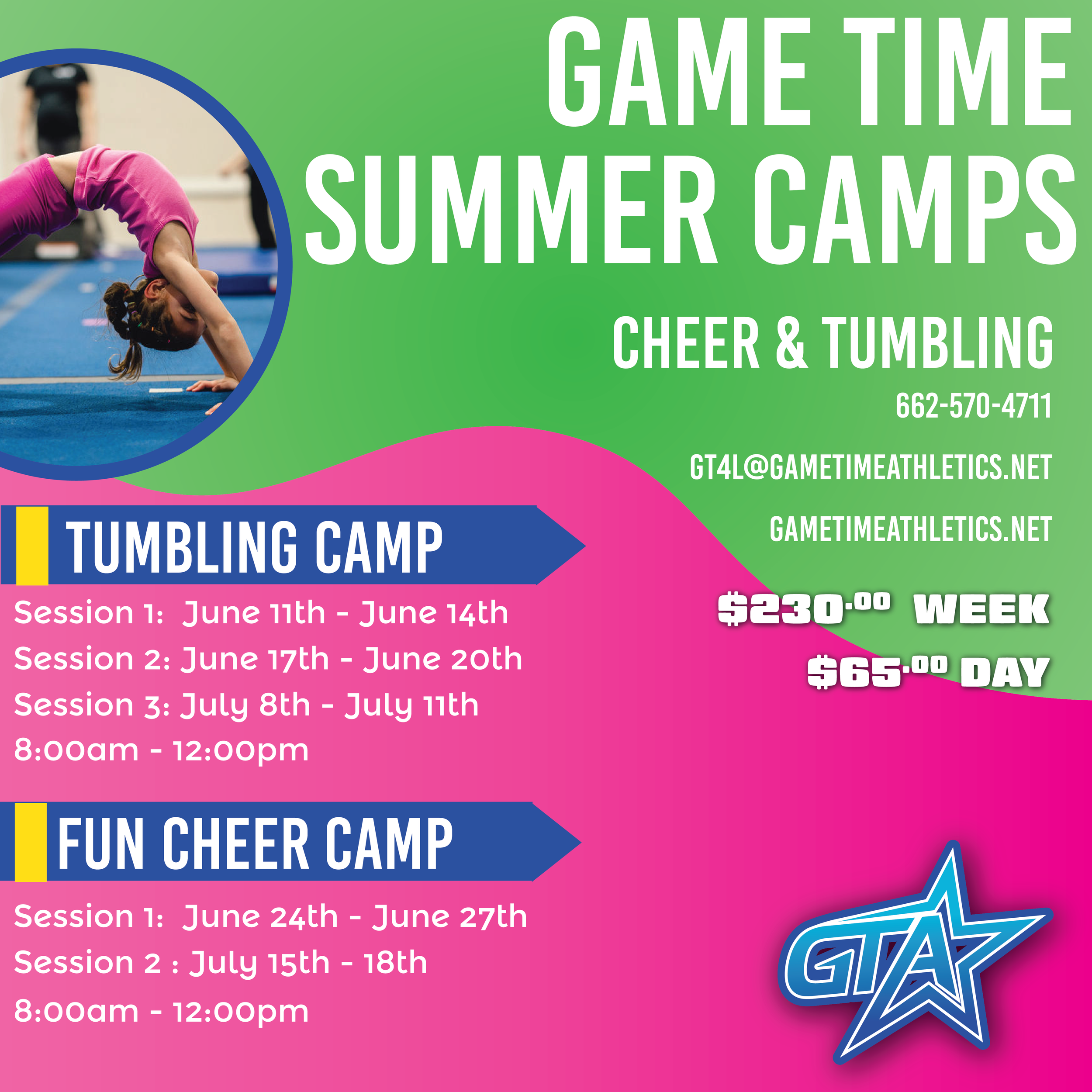 CAMPS & CLINICS — GameTime Athletics