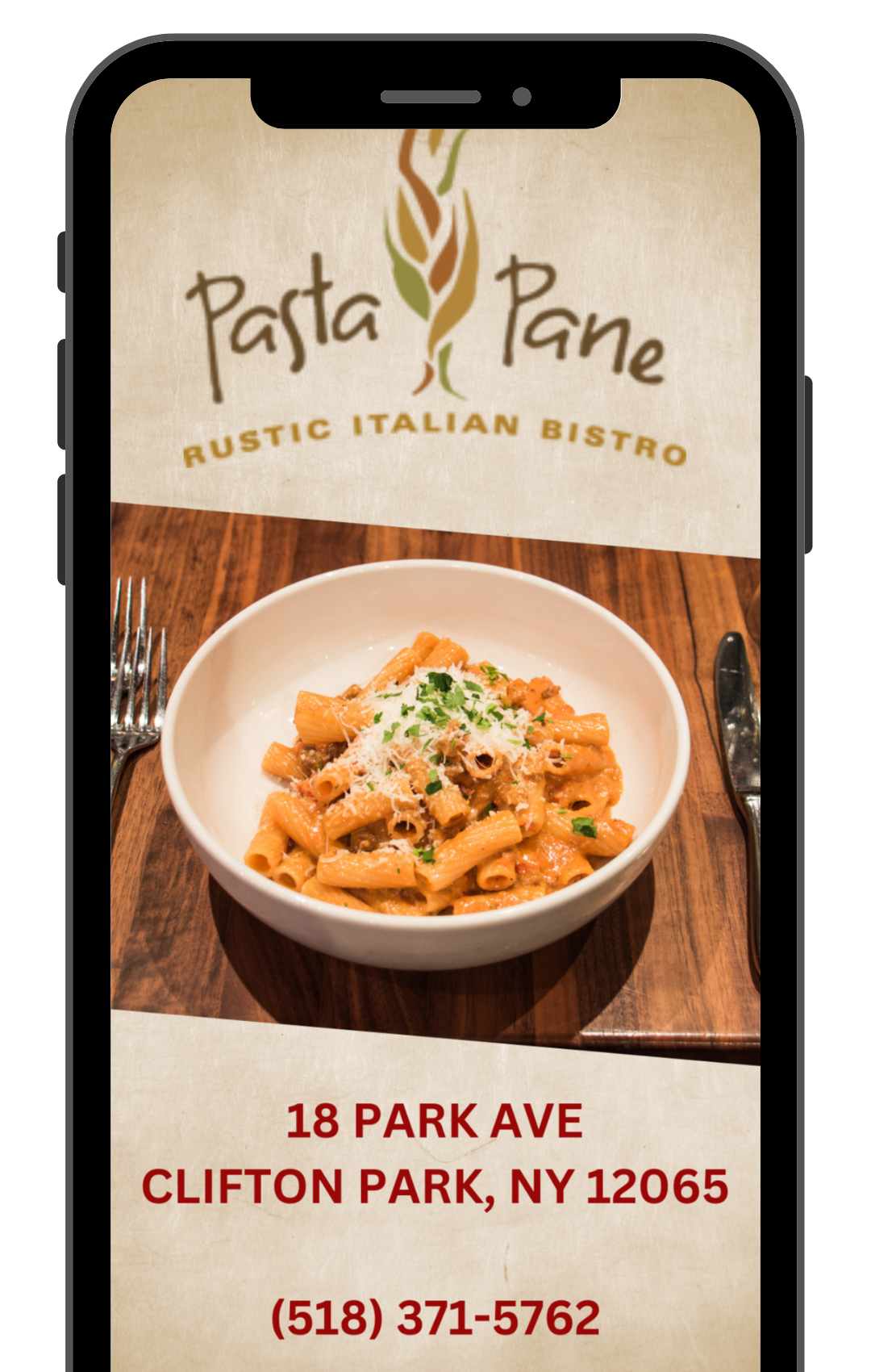 Pasta Pane App — Pasta Pane