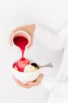 Vanilla Bean Bulletproof Ice-Cream with Raspberry Coulis — Life Of Pie