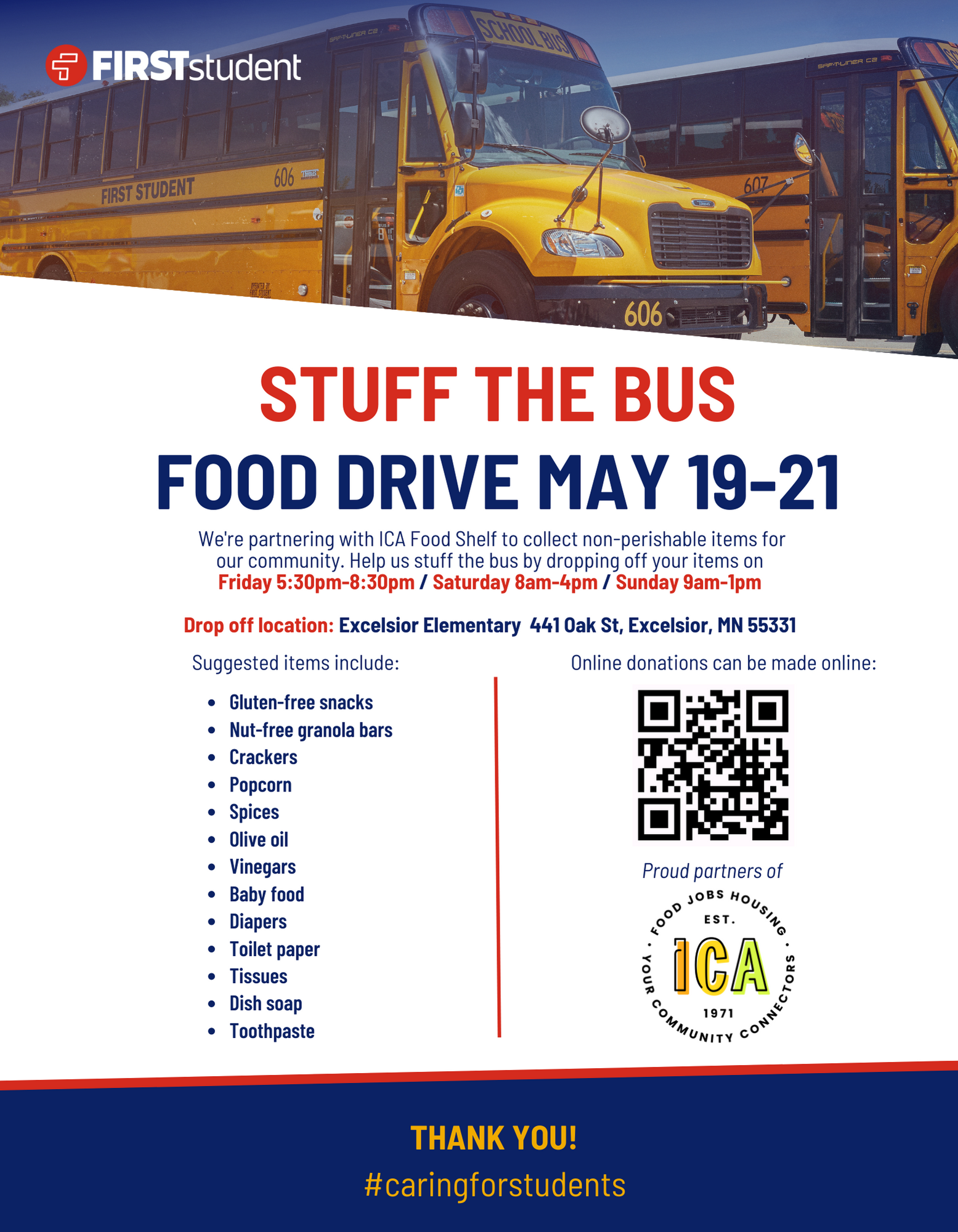 Stuff the Bus Food Drive — ICA