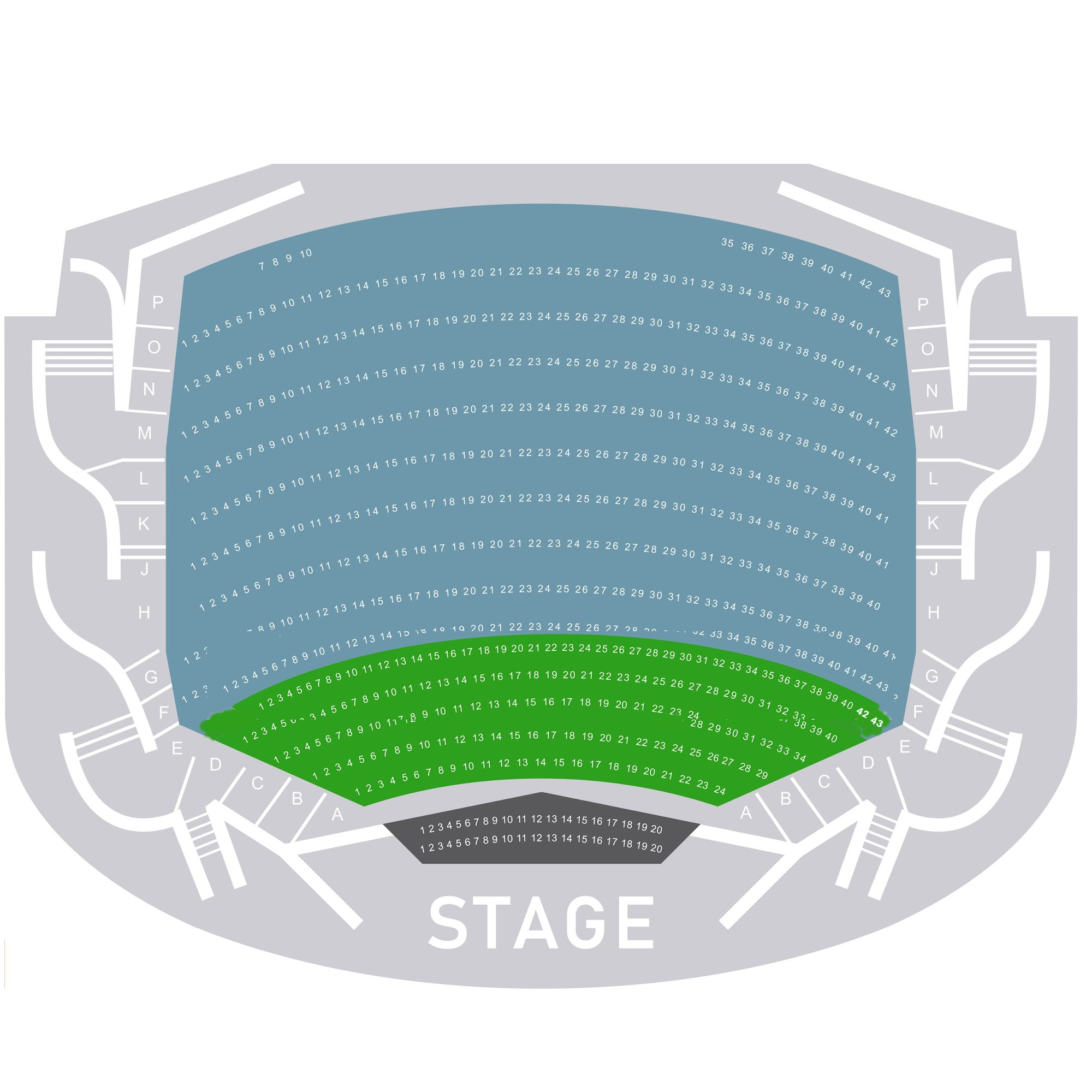 Seating Chart — GPAC | Germantown Performing Arts Center