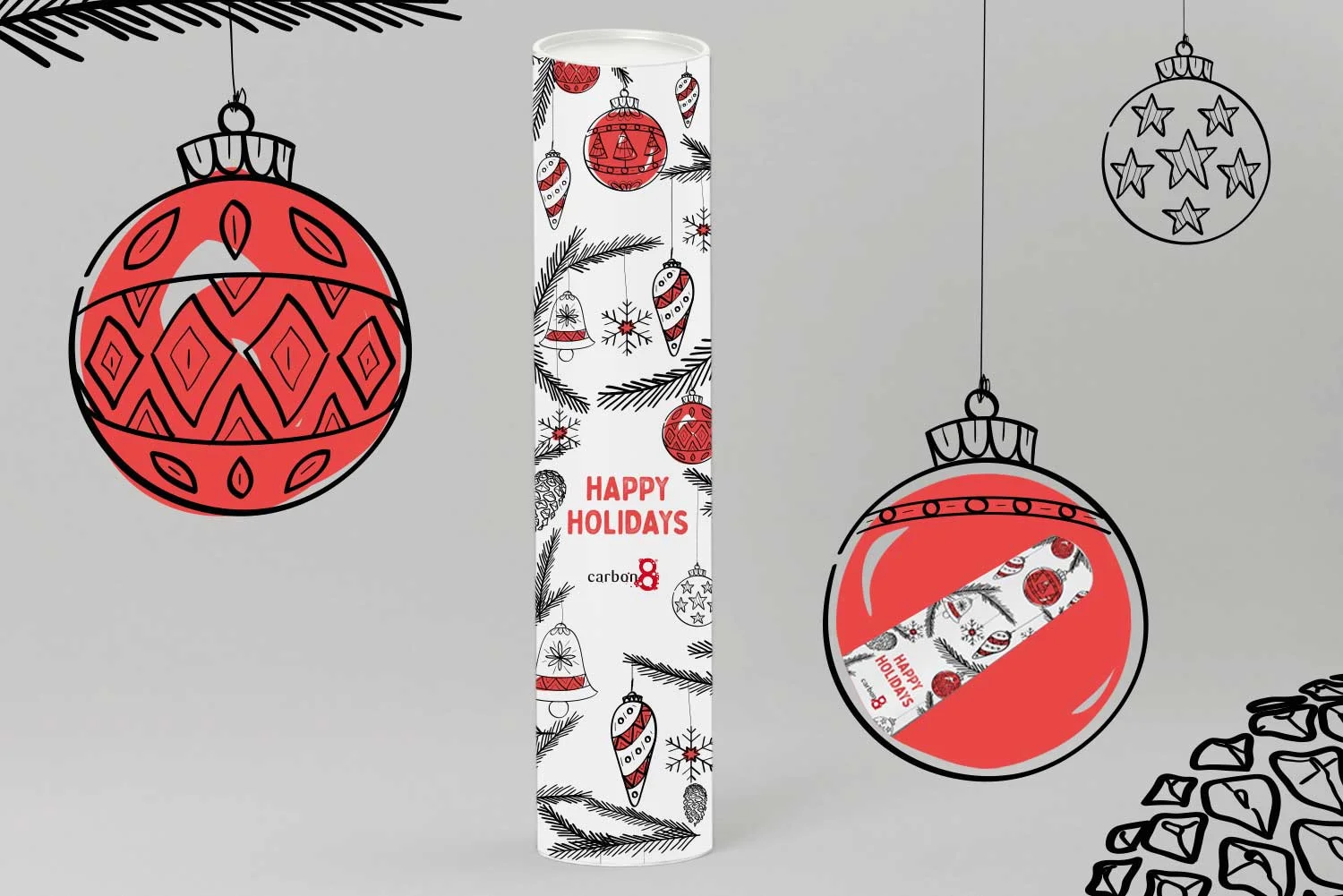 Custom Printed and Wrapped Packing Tube