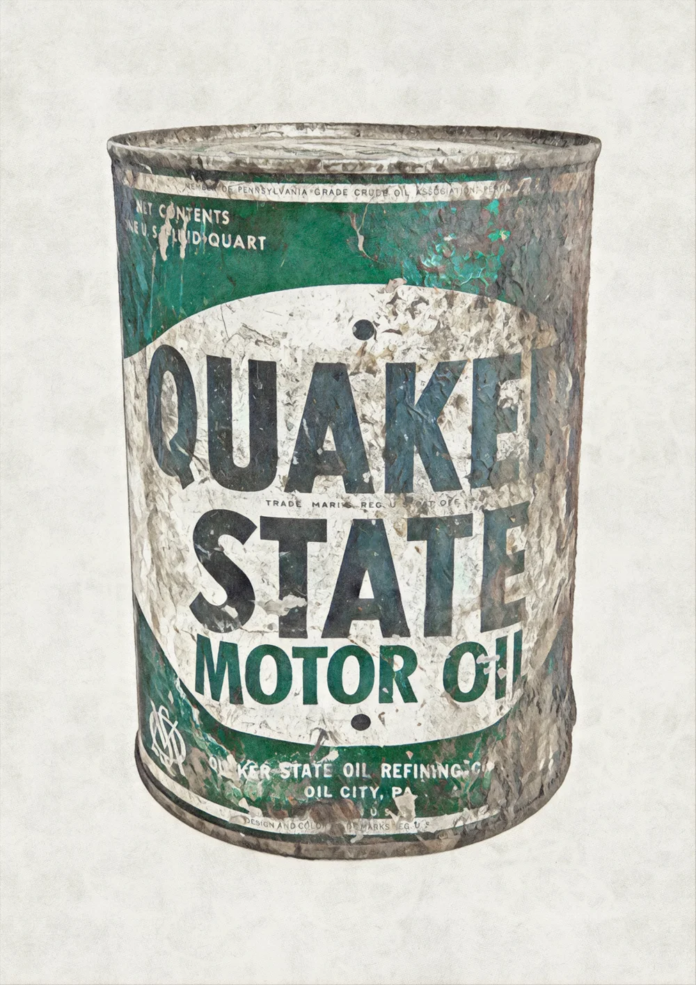 Vintage Quaker State Logo