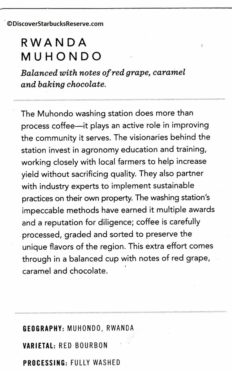 Rwanda Muhondo — Discover Starbucks Reserve