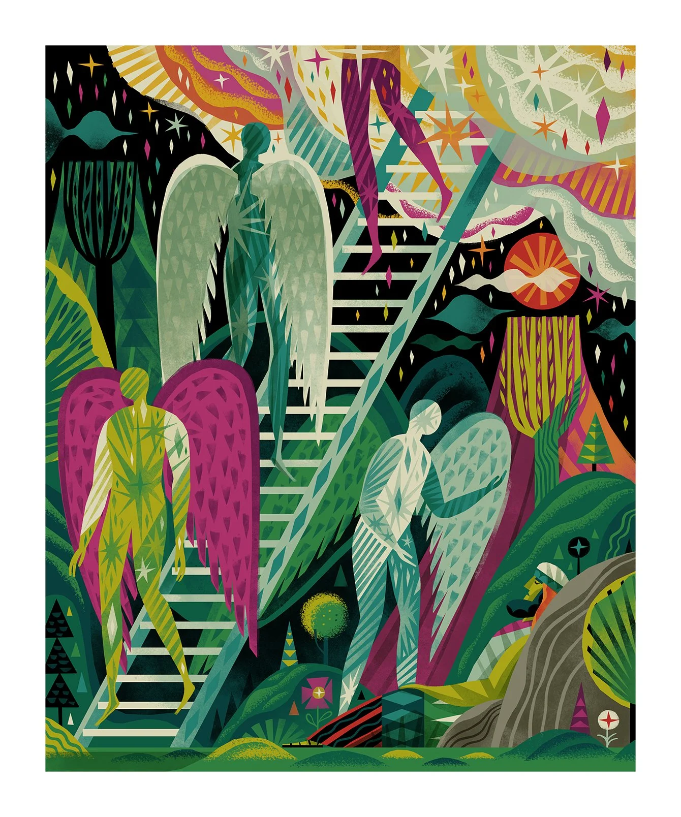 Jacob's Ladder Print — Invisible Creature