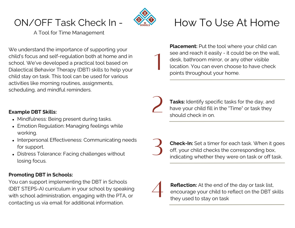 Downloadable Resources For Educators, Counselors, and Parents — DBT in ...