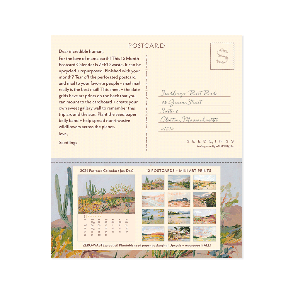 Postcard Calendar — Seedlings