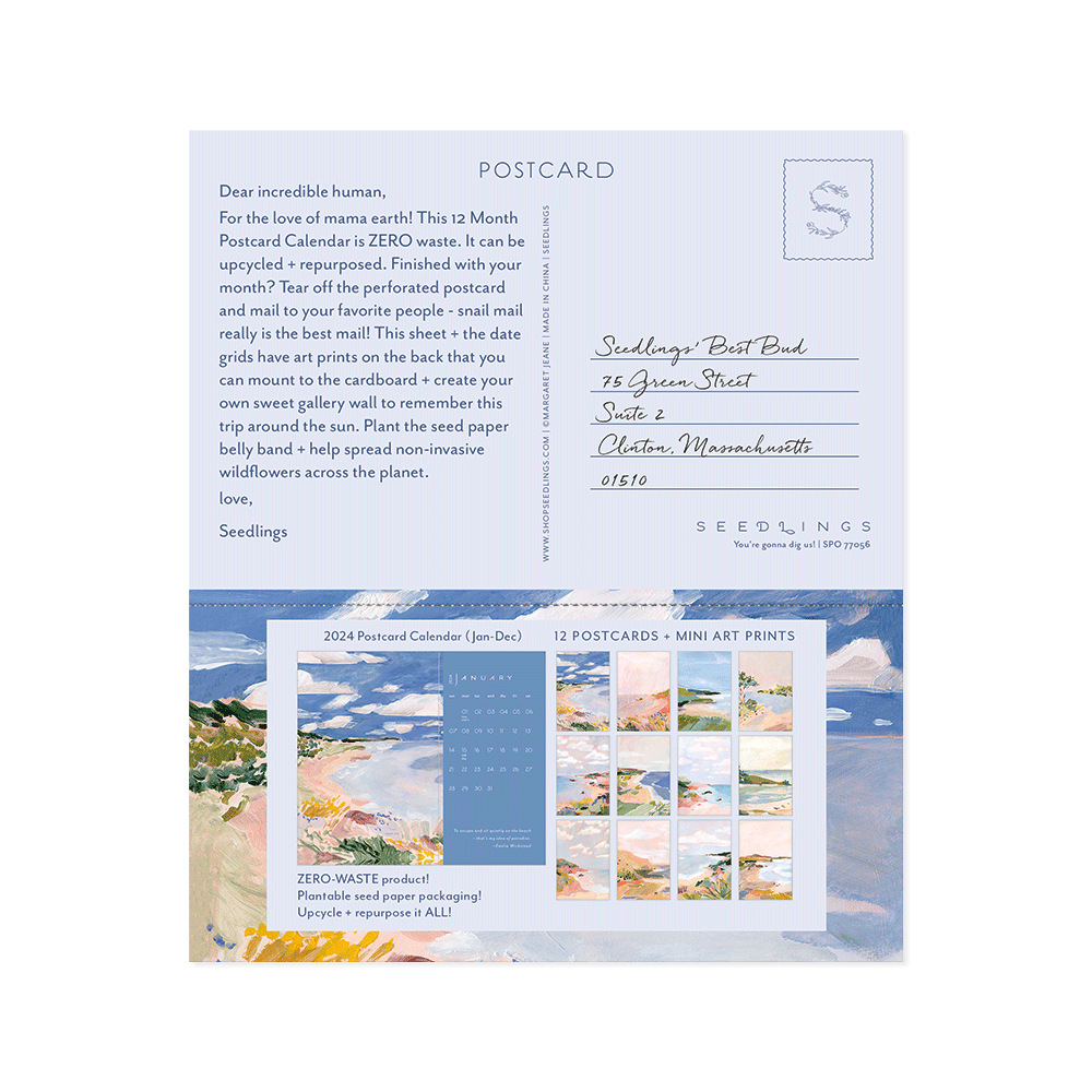 Postcard Calendar — Seedlings