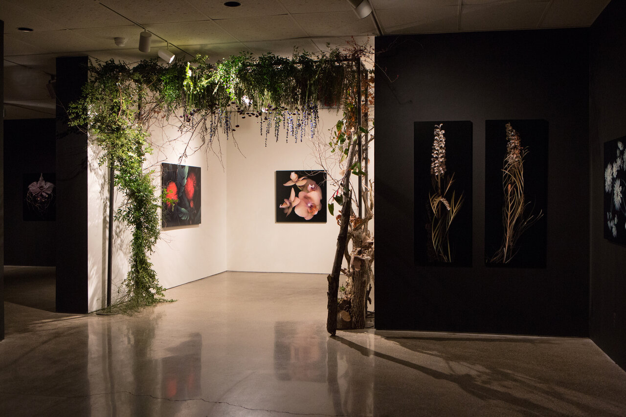 large scale botanical installation artist
