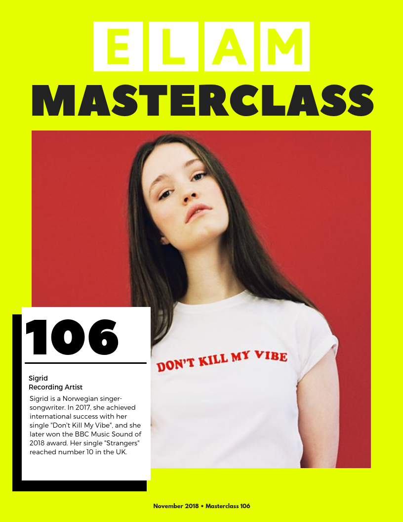 Masterclass Posters — ELAM