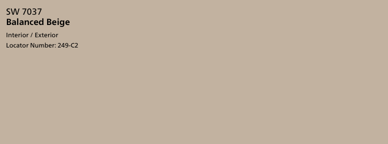 BALANCED BEIGE SW 7037 — the home coloriste