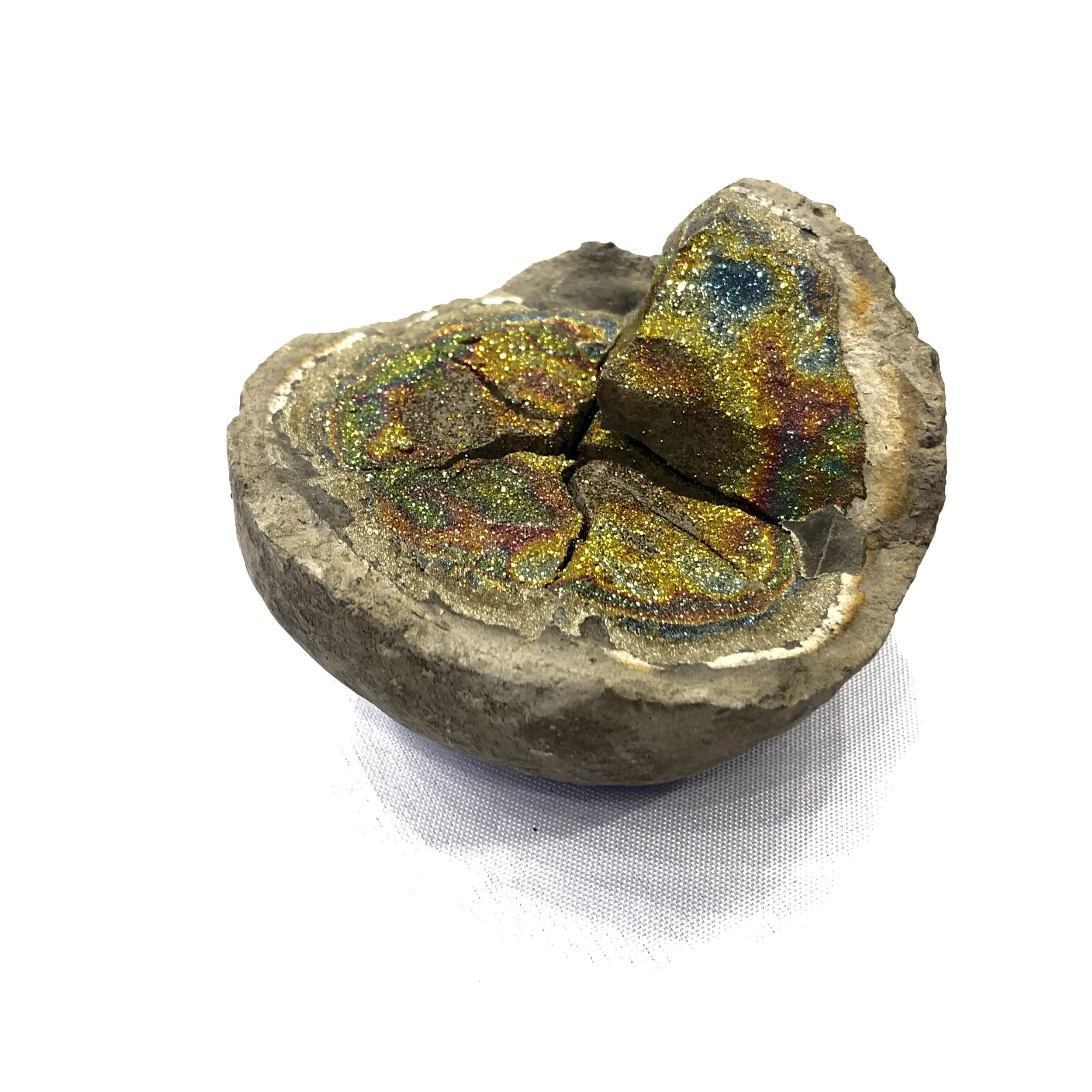 Rainbow Pyrite Drusy (Volga River, Russia) — The Jewel