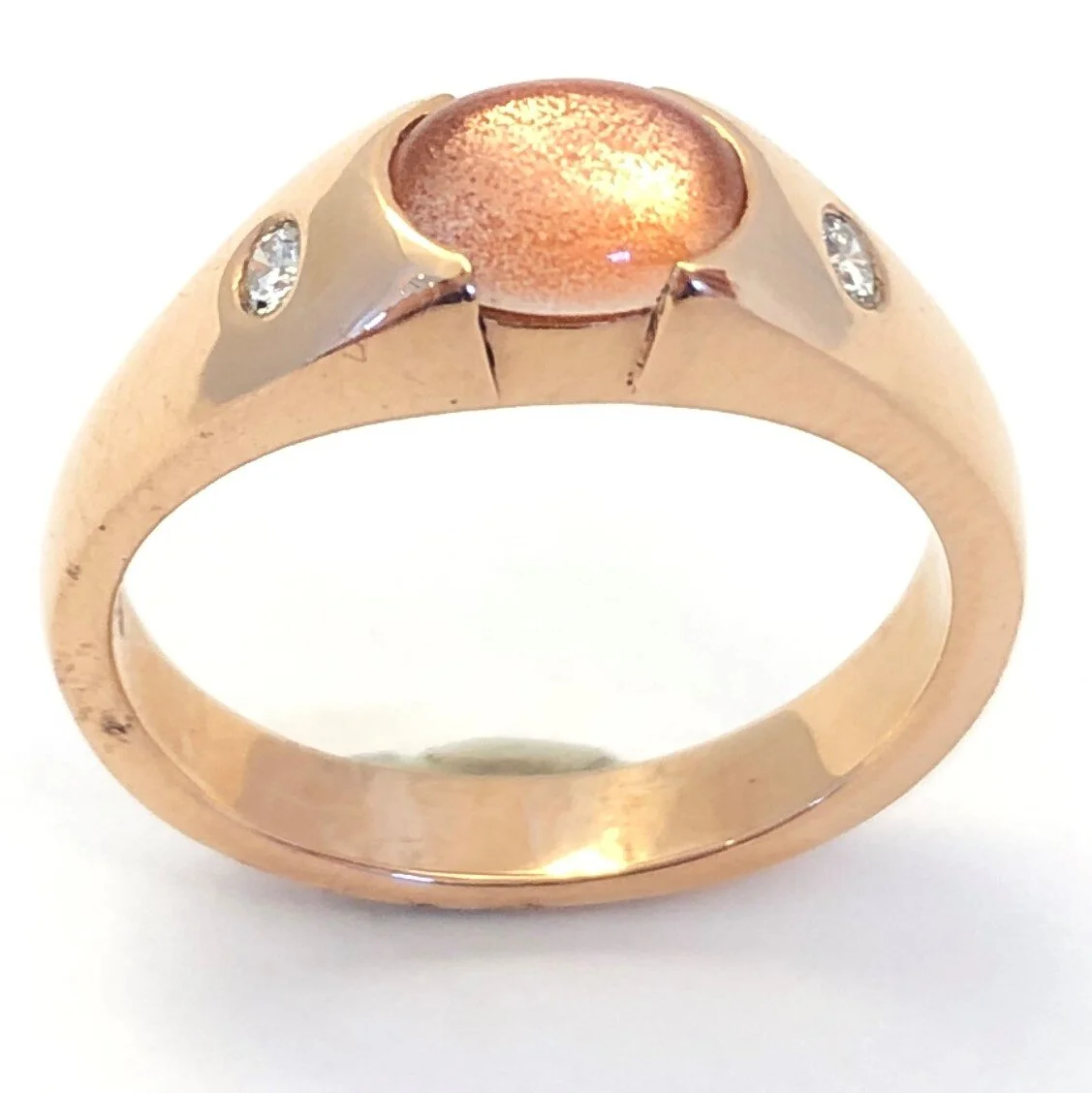 14k Natural Cross Agate Ring — The Jewel