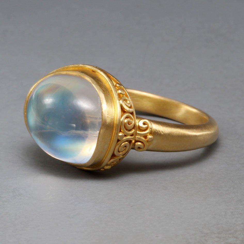 Blue Moonstone Ring Design