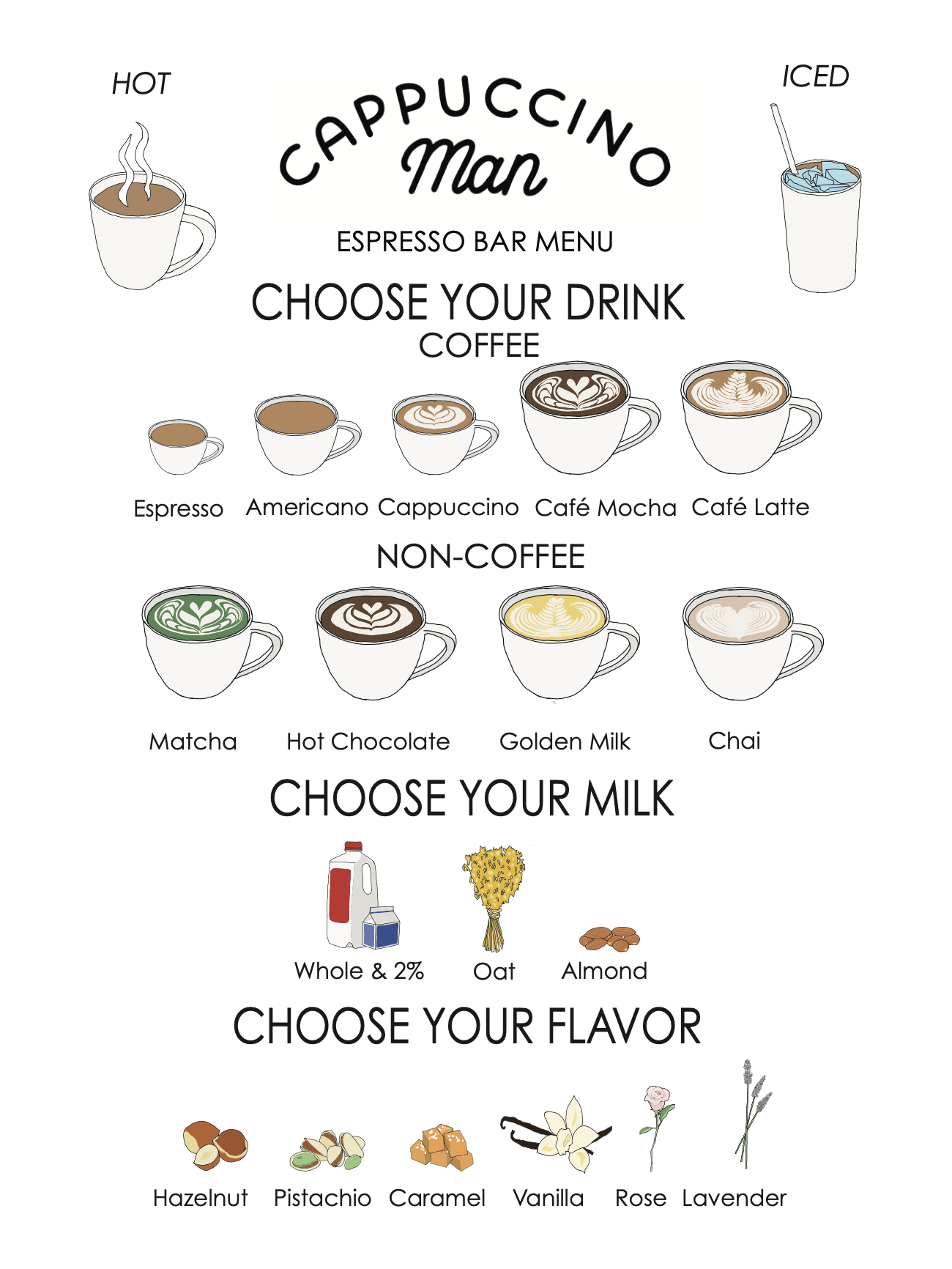 Menu — Cappuccino Man