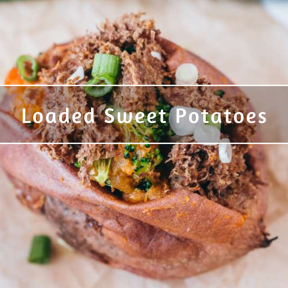 Loaded Sweet Potatoes — 925 Strong