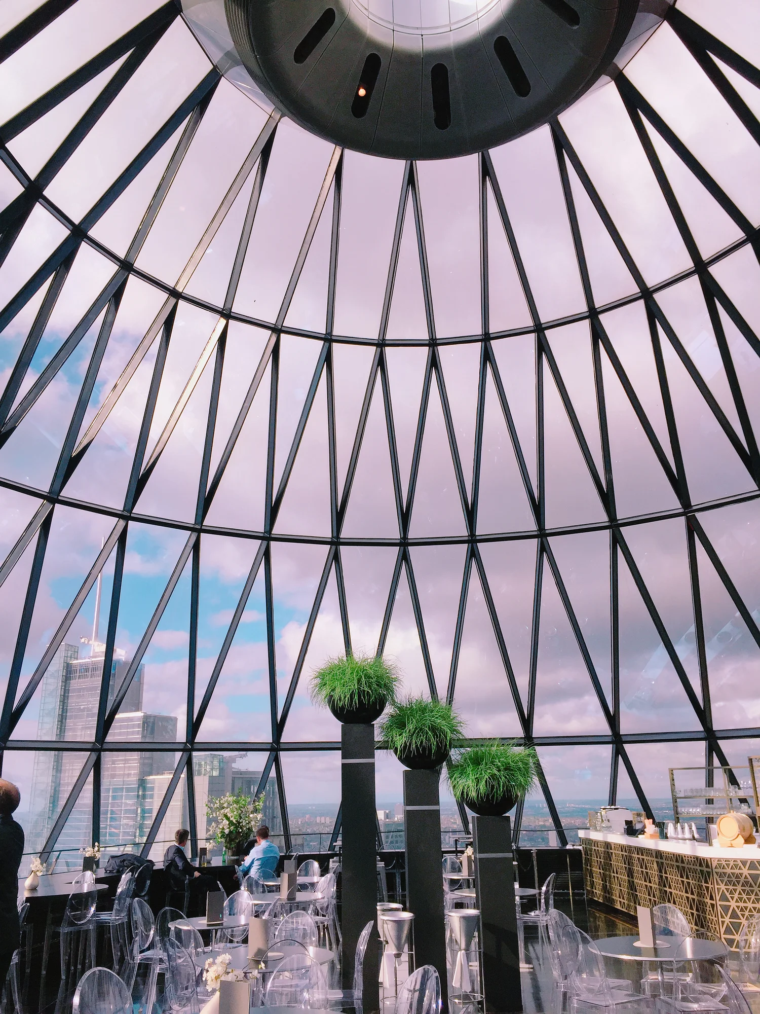 Scenic dinner at Searcys at The Gherkin, London — Her Favourite Food ...