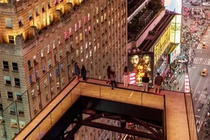 New Times Square Observation Deck, 19 Floors Above Broadway — The ...