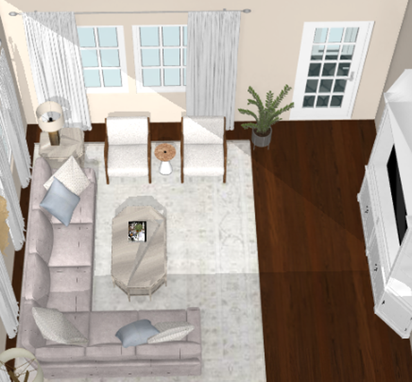 What You Need to Know to Arrange a Pass-Through Living Room with 3 or ...