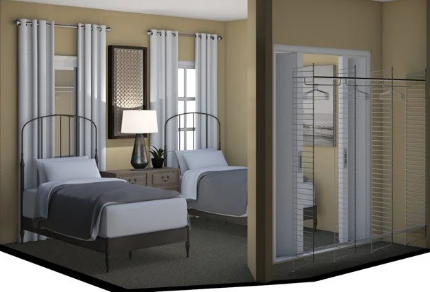 3 Amazing Ways to Layout a 9’ x 10’ Bedroom with an Angled Wall and a ...