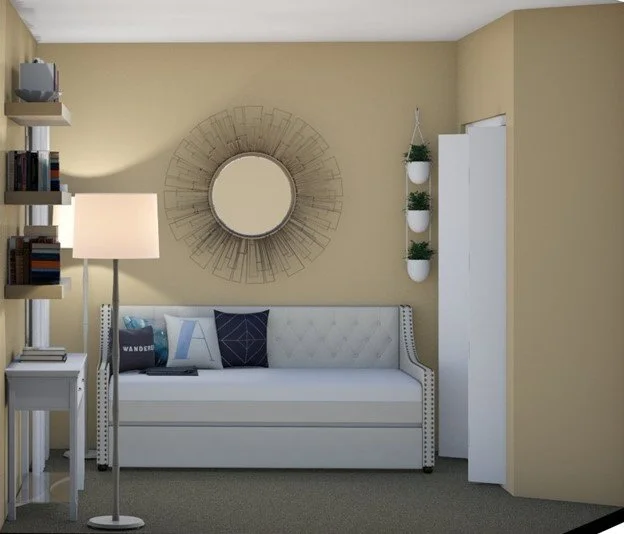3 Amazing Ways to Layout a 9’ x 10’ Bedroom with an Angled Wall and a ...