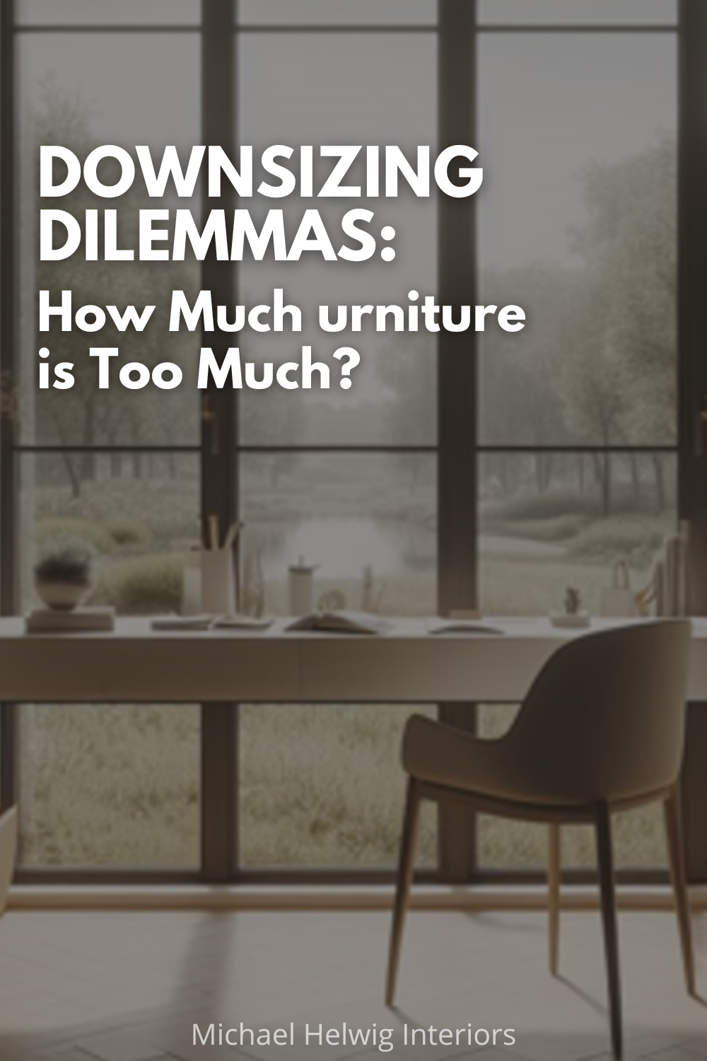 Downsizing Dilemmas: How Much Furniture is Too Much — Michael Helwig Interiors