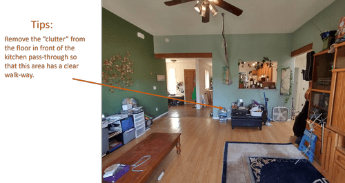 How to Arrange a Square Living Room with Doors on 3 Walls and a Pass ...