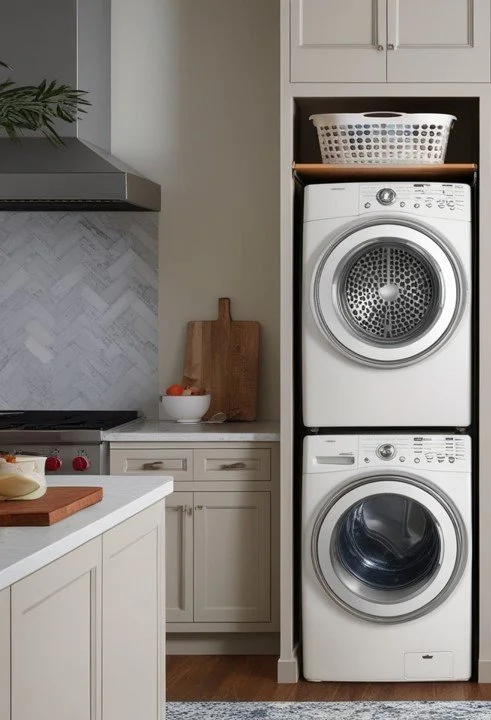 Creative Ways to Hide Your Washer and Dryer in A Small Kitchen ...