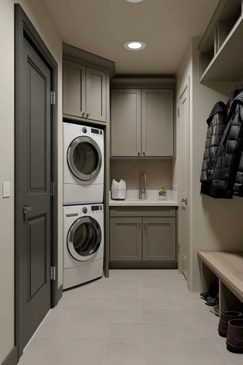 Smart Ideas for a Small, Narrow Mudroom and Laundry Area Makeover ...