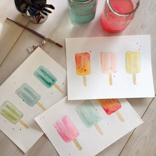 Free Watercolor Popsicle Printable — Interiors By Sarah Langtry
