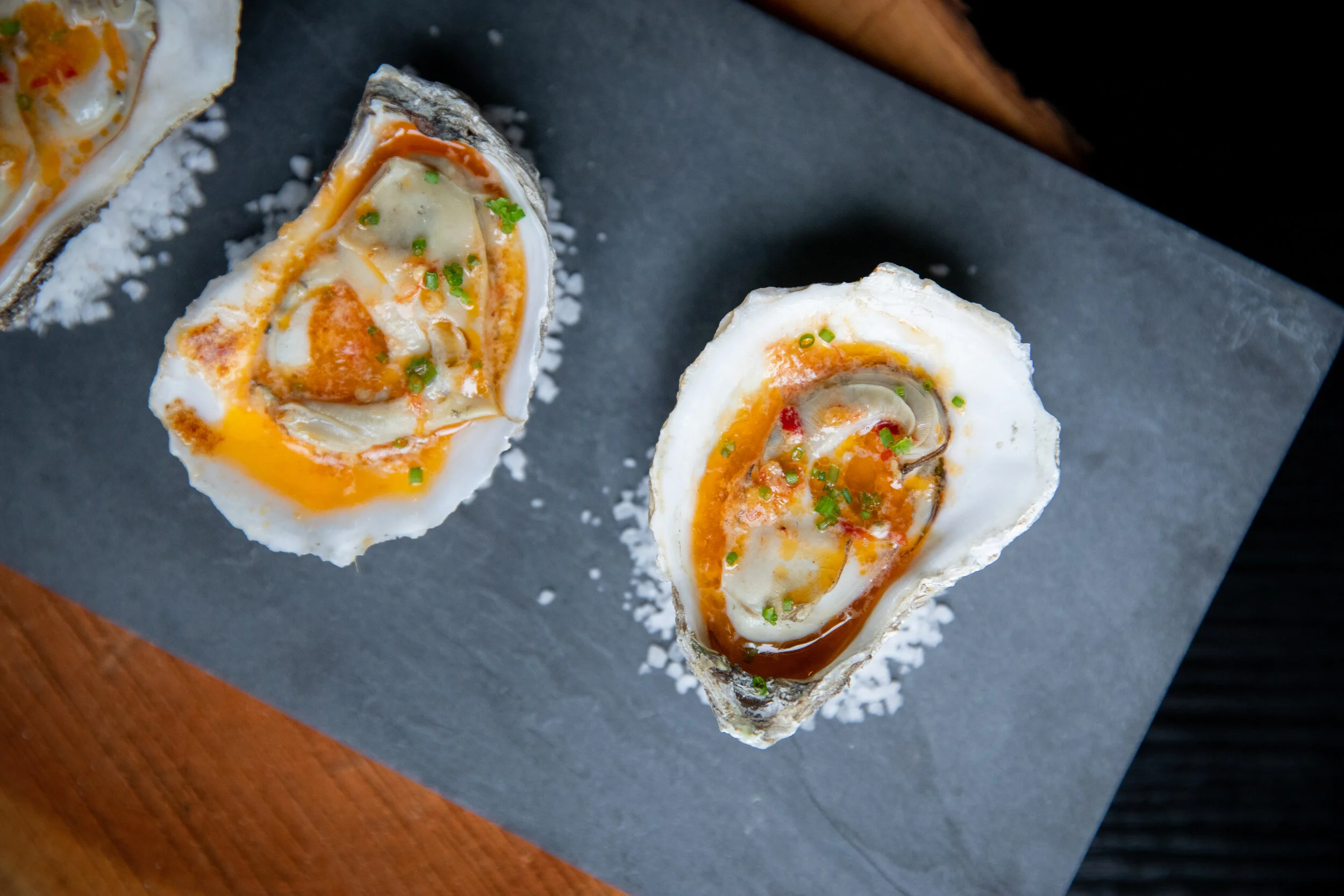 Grilled Copps island oyster's with Calabrian Chile Butter — theartofeating
