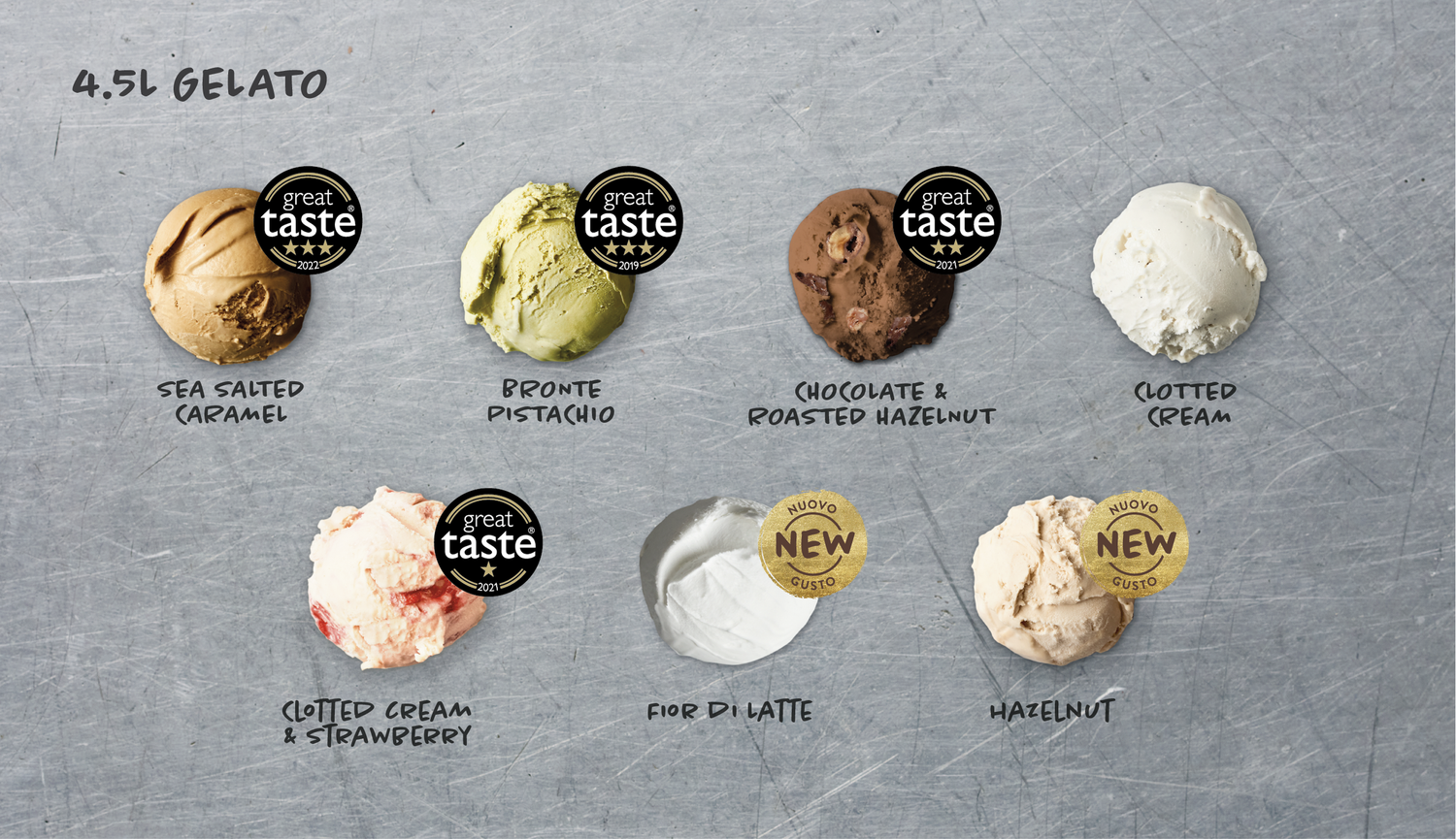 Trade Range | HACKNEY GELATO | Winner of 66 Great Taste Stars