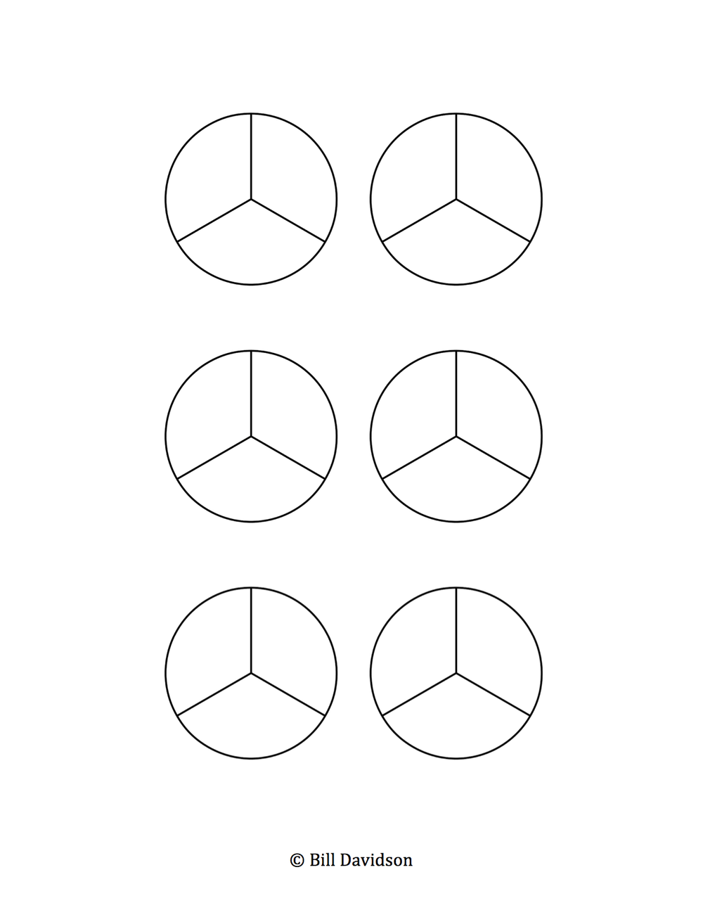 Fraction Circles Templates Printable