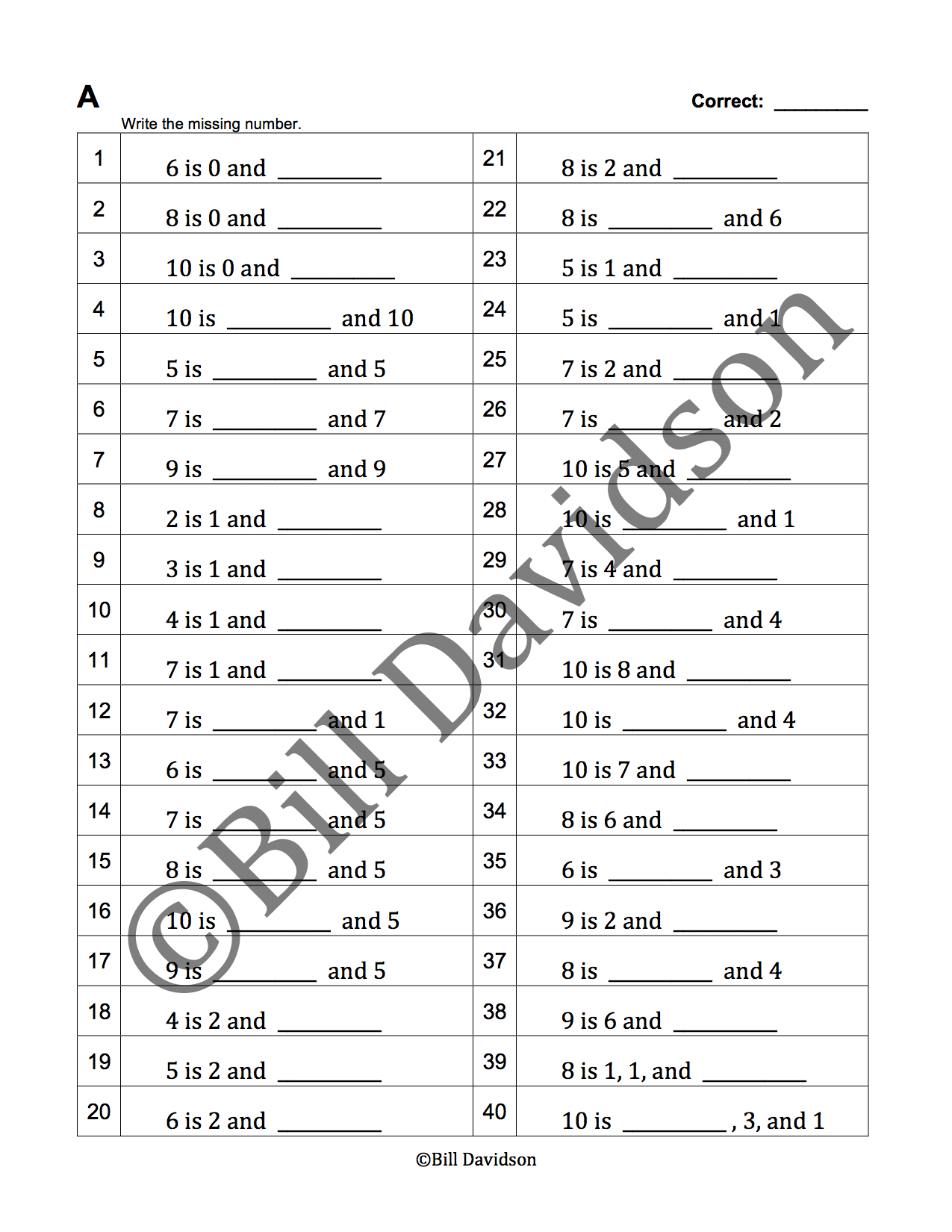 Find the missing part (3) — The Davidson Group