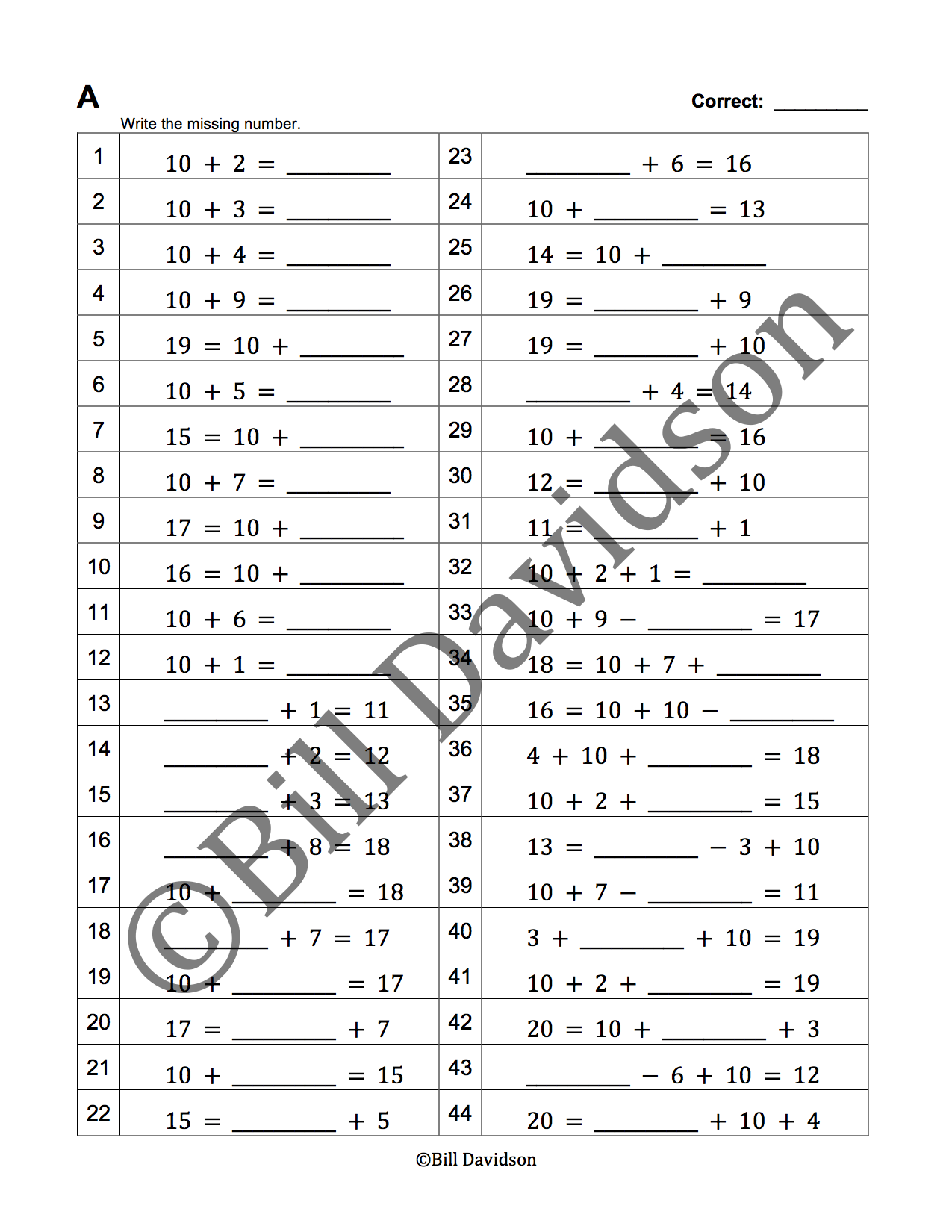 Teen numbers (5) — The Davidson Group