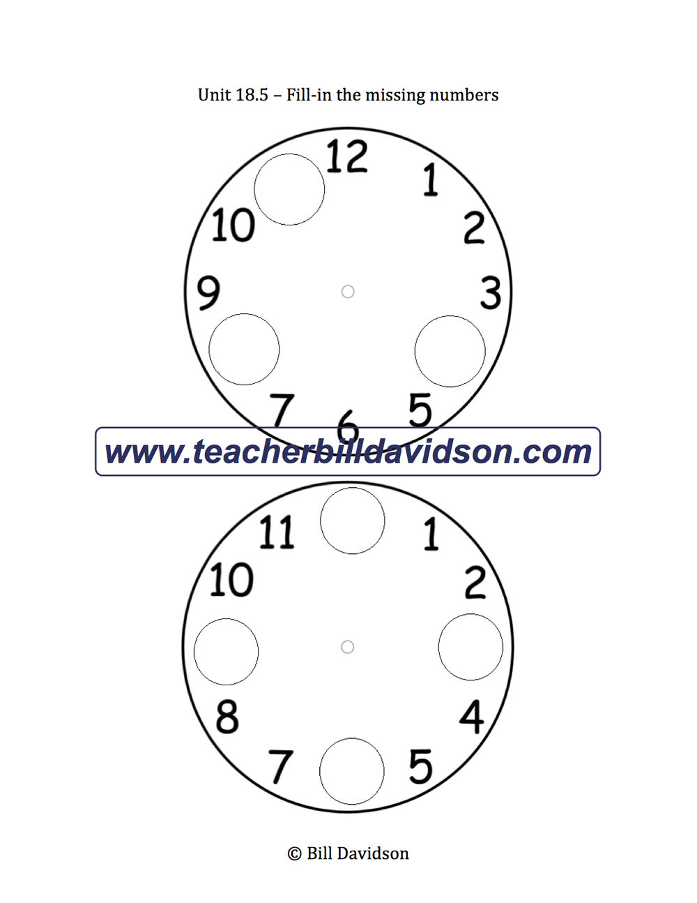 Clock Without Numbers Worksheet