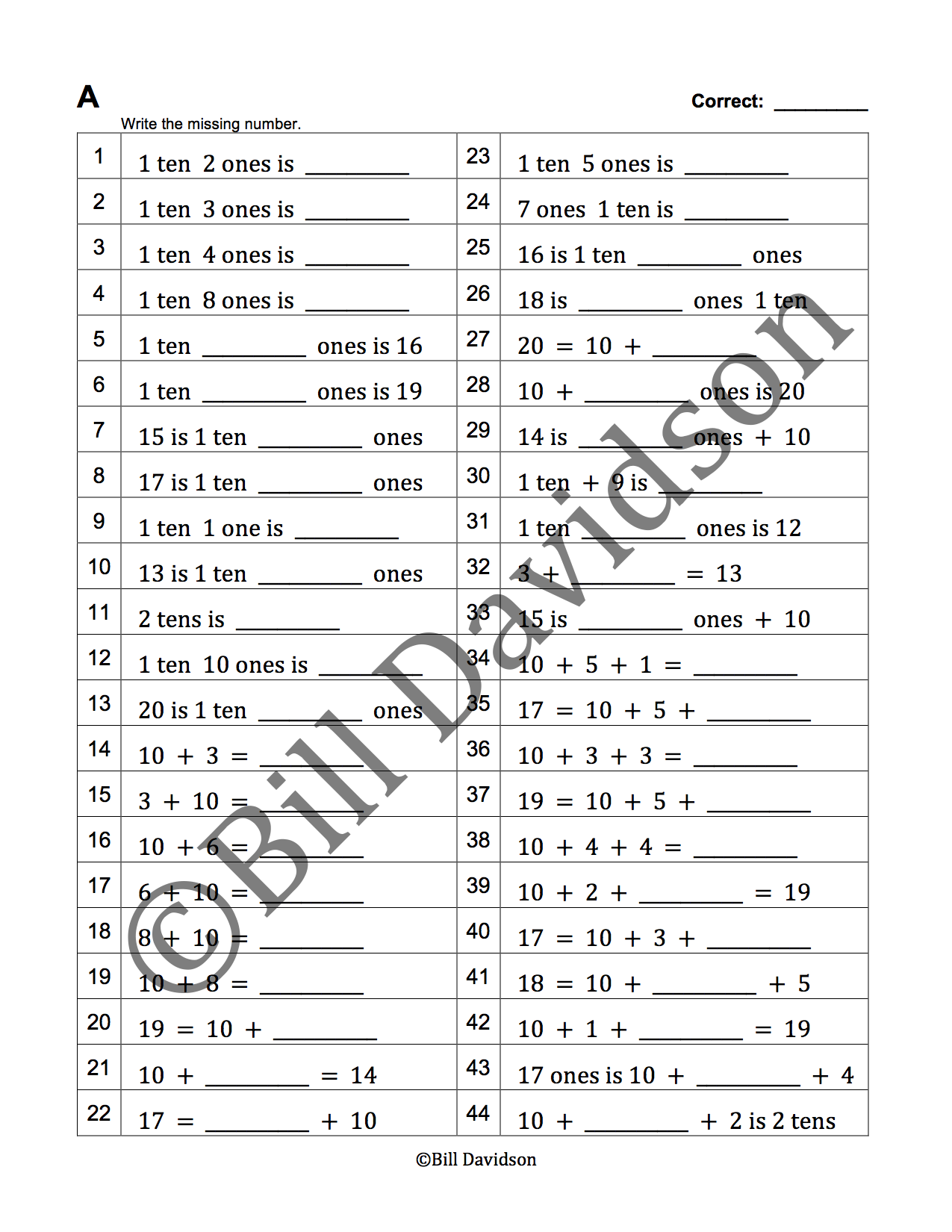 Teen numbers (2) — The Davidson Group